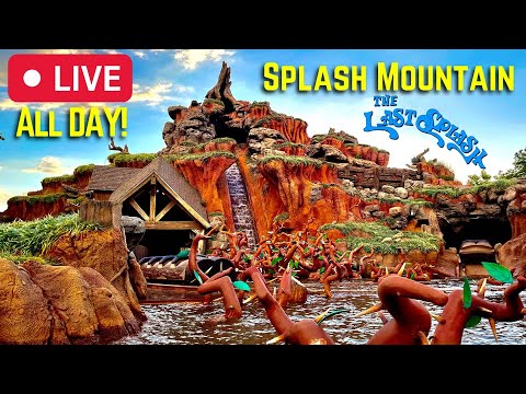 🔴LIVE🔴 Splash Mountain FINAL EVENING at Magic Kingdom | Splash Mountain ...