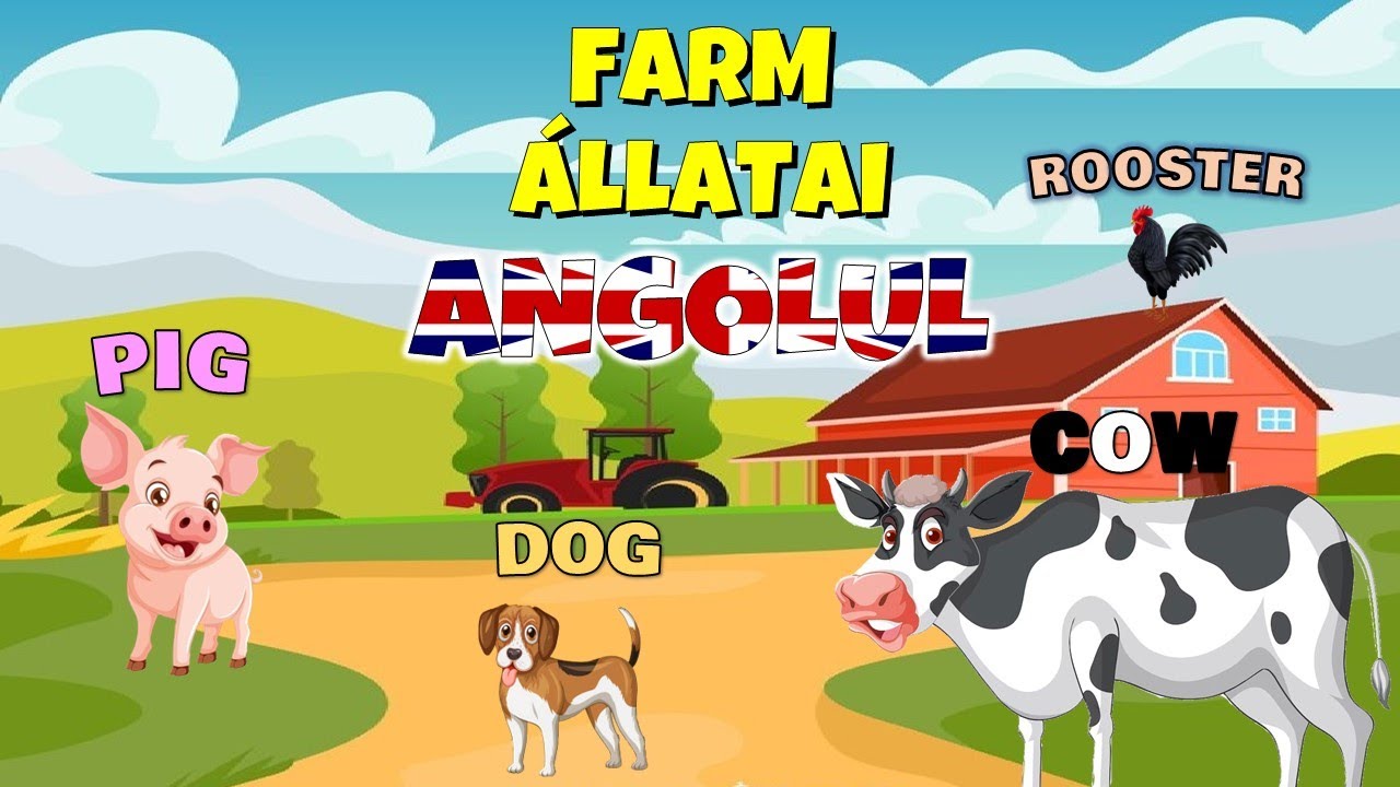 A farm állatai angolul #gyerekeknek #tanulás angolul #állatok angolul # ...