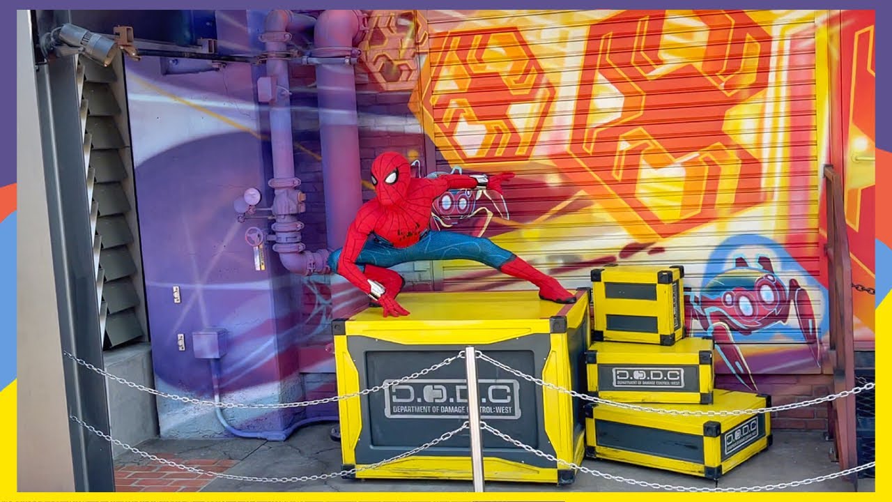 The Amazing Spider-Man Stunt Show | Disney California Adventure 2021 ...