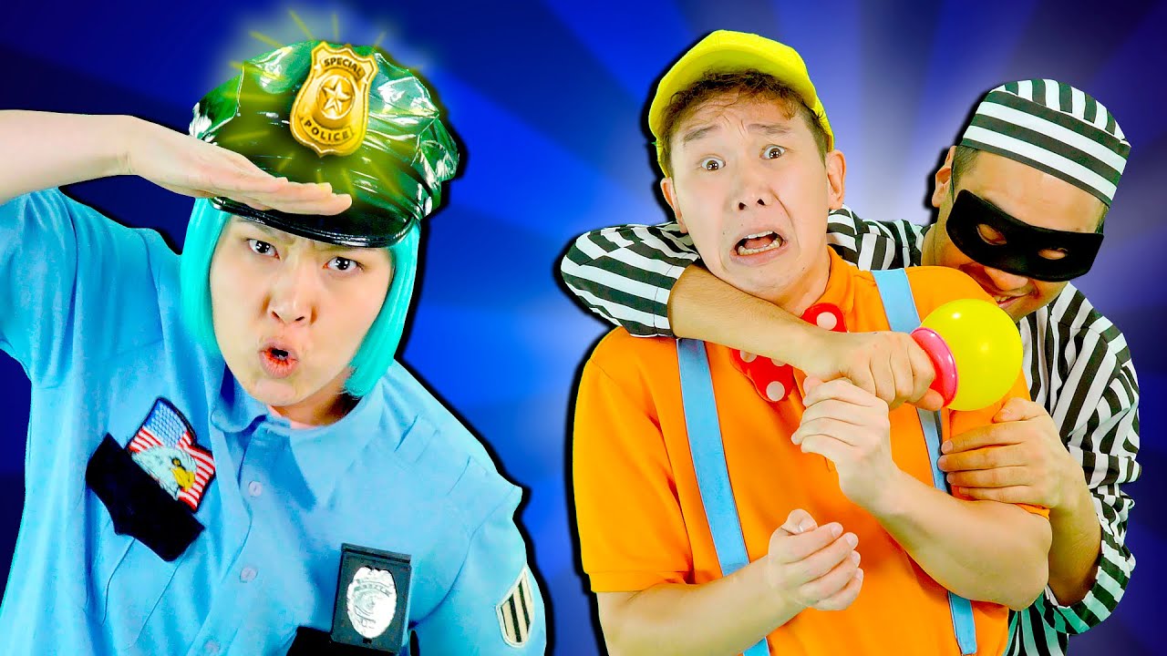 PoliceGirl VS Robber Song 👮‍♂️🚓🚨 | Lights Kids Song - YouTube