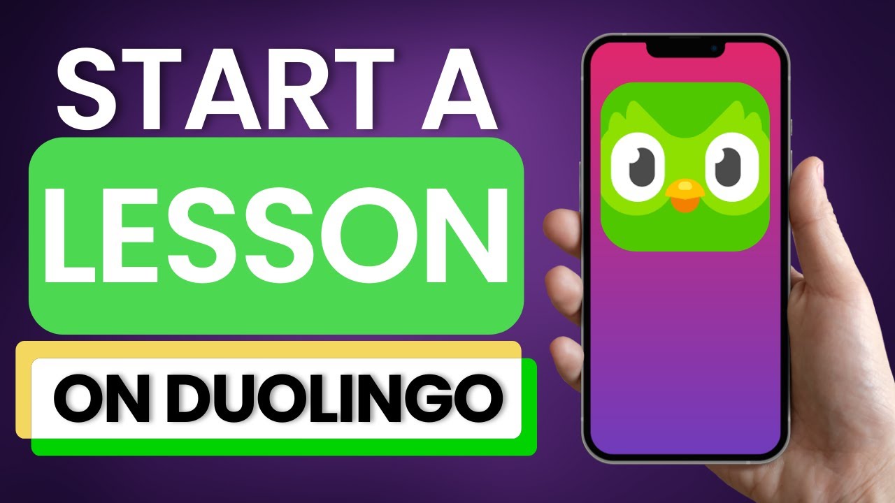 How To Start A Lesson on Duolingo 2025 - YouTube