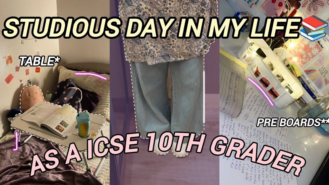 Studious day in my life as a icse 10grader girl💗🌷🙌 ||Class 10 study vlog #study #class10th# ...