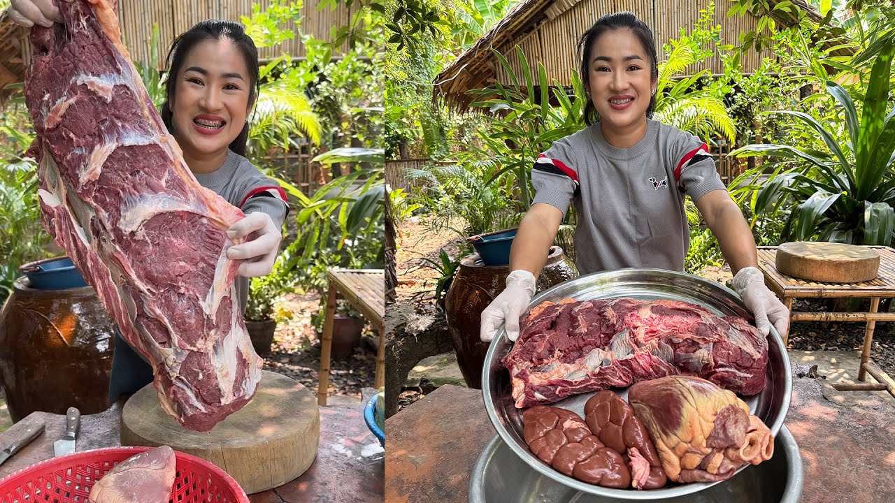 Amazing cooking skills: BBQ beef, beef hear, beef kidney | Beef cooking ...