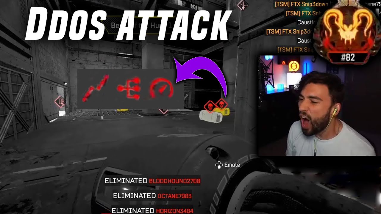 Snip3down struggles with getting Ddosed until he wins the game! (Apex ...