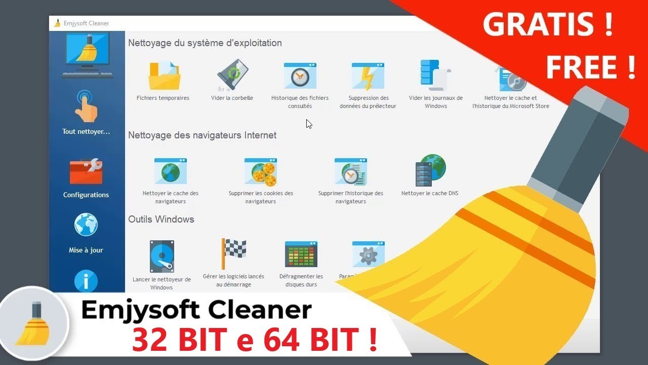 ️ Emjysoft Cleaner ora funziona su 32 bit ! Ecco la nuova versione ...