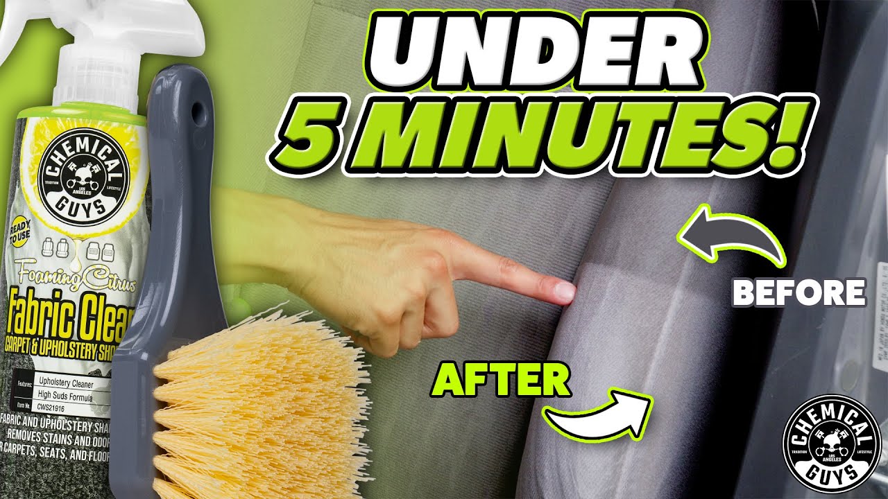 Clean Cloth and Fabric Car Seats In Less Than 5 Minutes! - DIY Easy ...