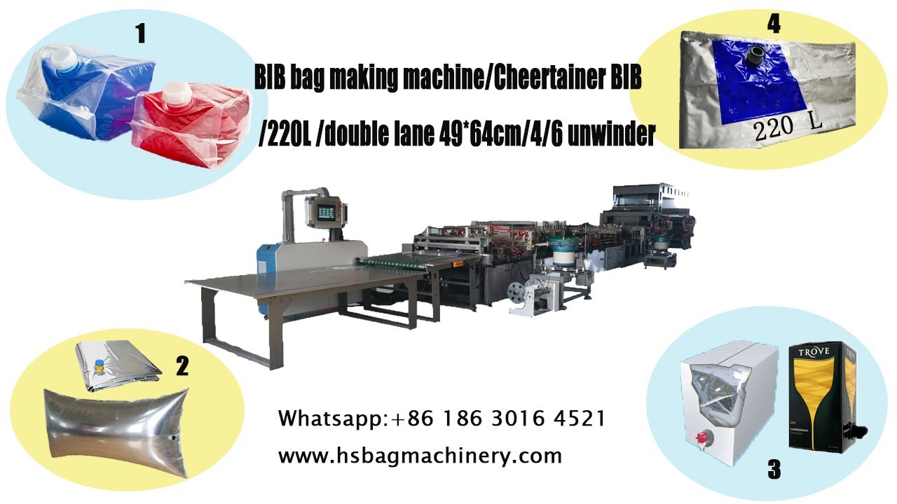 BIB bag making machine/Cheertainer BIB /220L /double lane 49*64cm/4/6 ...