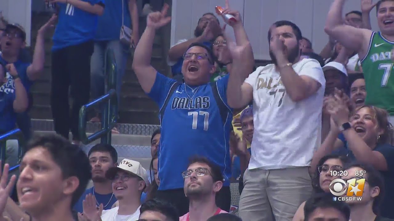 Dallas fans celebrate after Mavs beat Suns to take series - YouTube