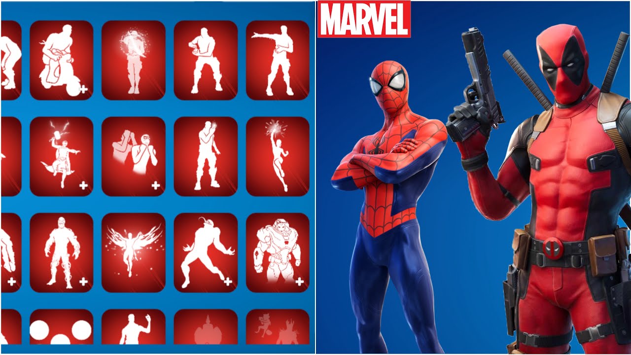 All Marvel Emotes And Dances In Fortnite - YouTube