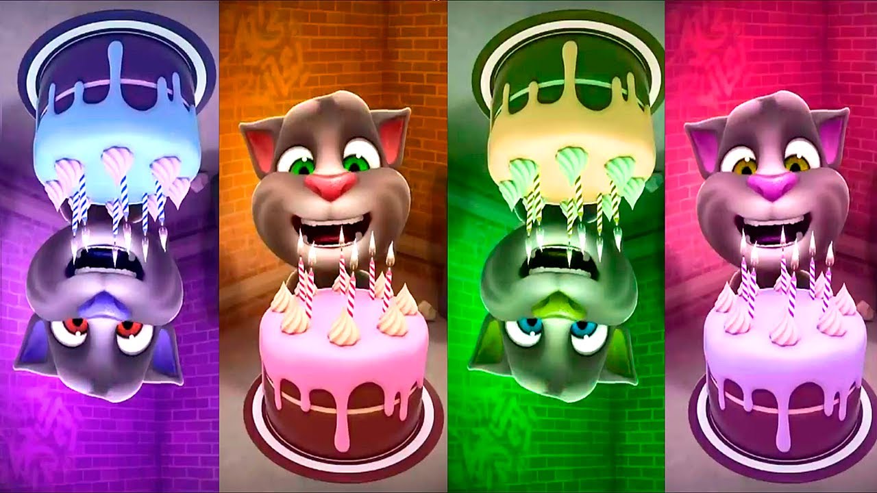 My Talking Tom Funny Moments 🐱😂 Happy Birthday Tom ️Gameplay Mobile ...