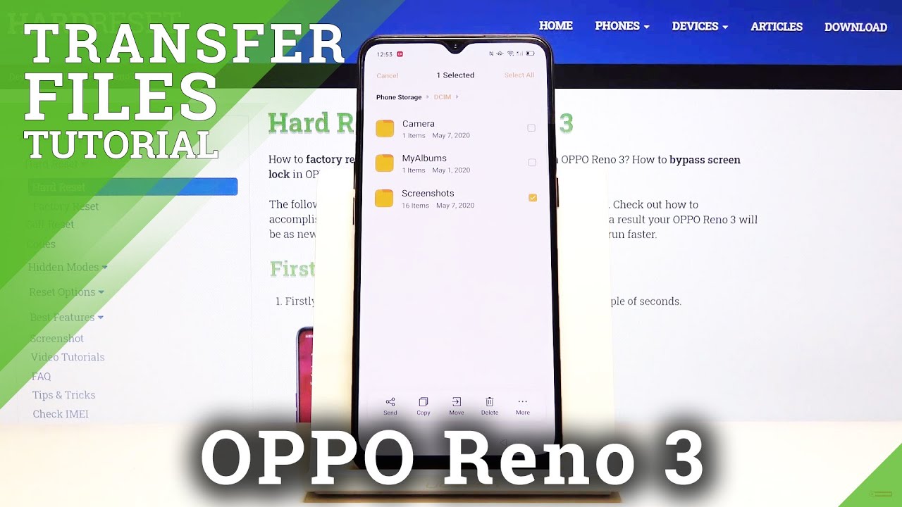 How to Transfer Files in OPPO Reno 3 Pro – Copy Data - YouTube
