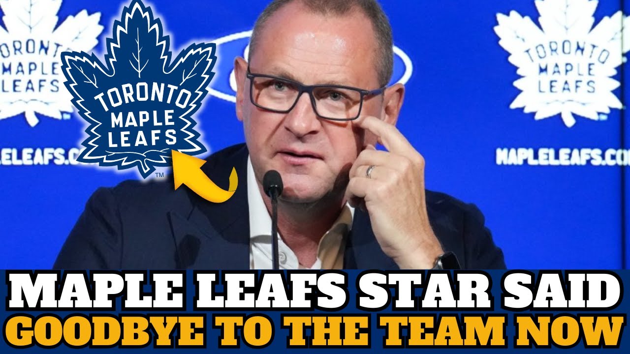 URGENT! SAD NEWS! MAPLE LEAFS STAR COMING OUT NOW! MAPLE LEAFS NEWS ...