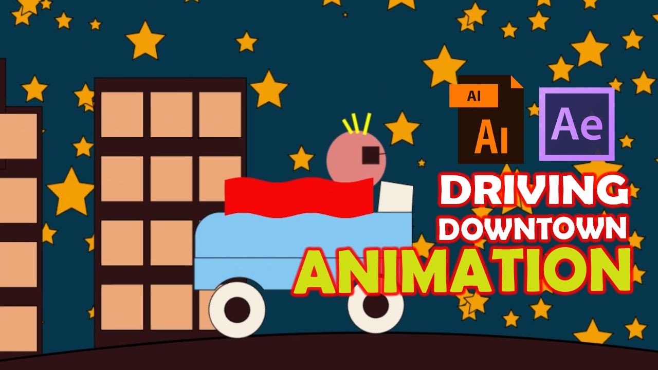 Driving Car ANIMATION - After effects beginner Tutorial | Episode 5 ...