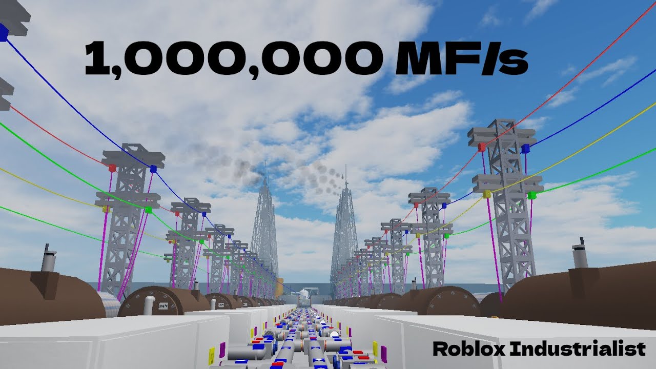 Start-Up of a Huge Gas Power Plant in Roblox Industrialist - YouTube