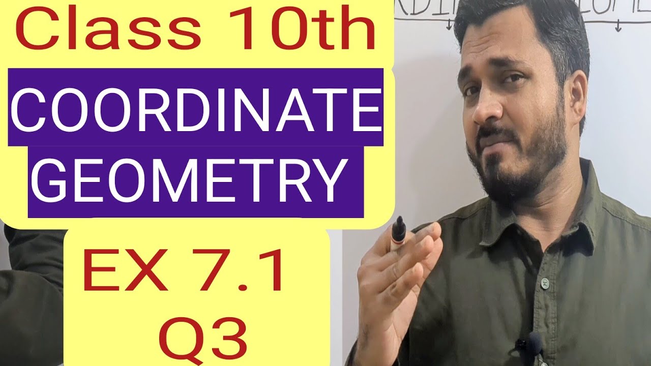 NCERT solutions for Class 10 Maths | Chapter 7 | EX 7.1 Q3 | Coordinate ...