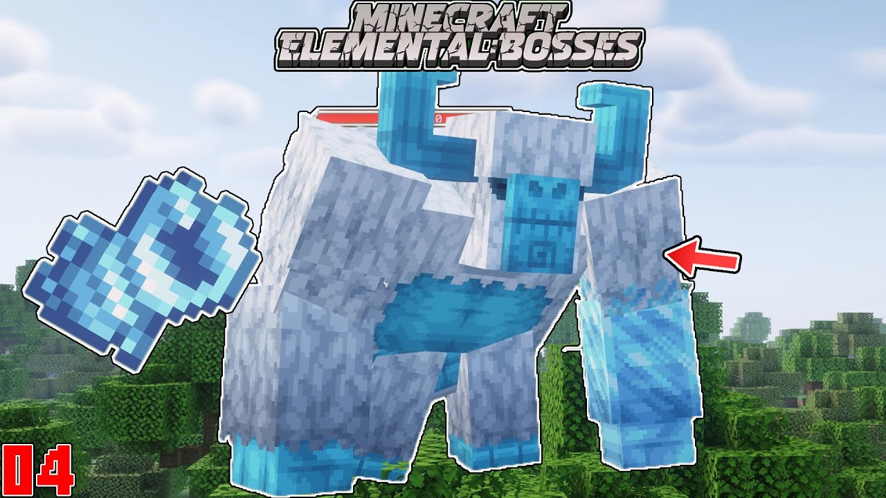 Minecraft: Elemental Bosses 04មេធាតុទឹកកក - YouTube