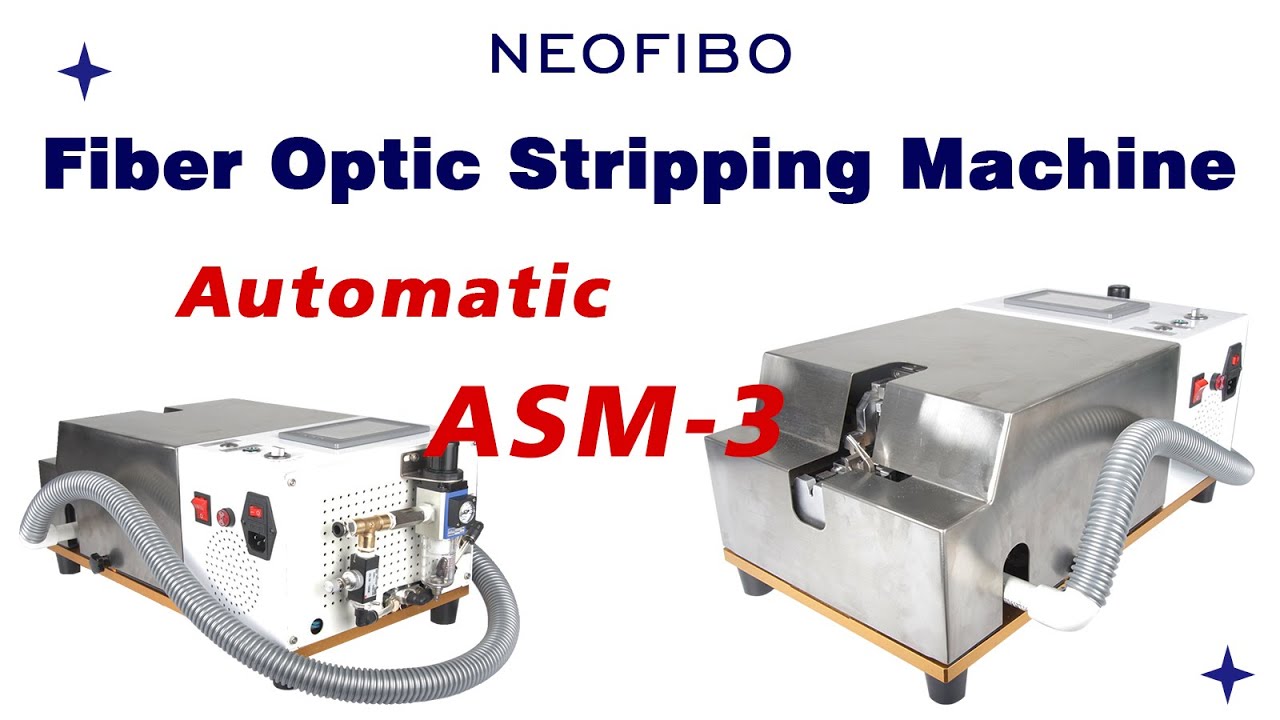 Neofibo Automatic Fiber Optic Stripping Machine ASM-3 - YouTube