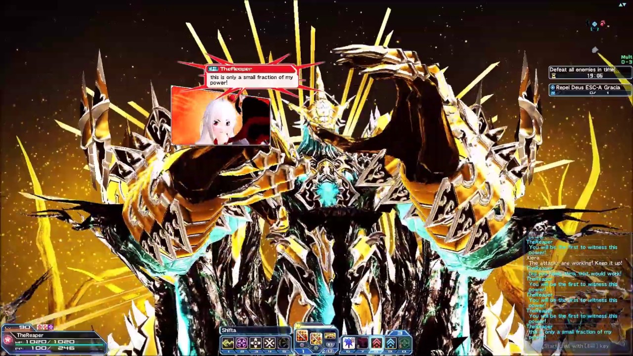 PSO2 - T: Destroyer of Light [Ph] - YouTube