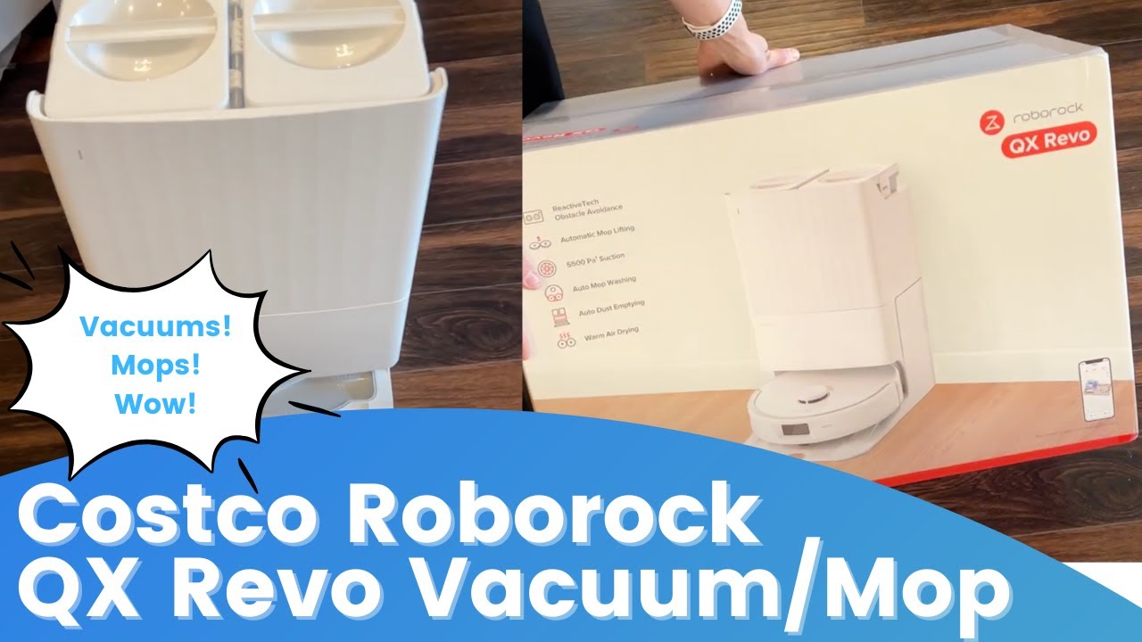Costco Roborock QX Revo Robot Vacuum and Mop Unboxing - YouTube
