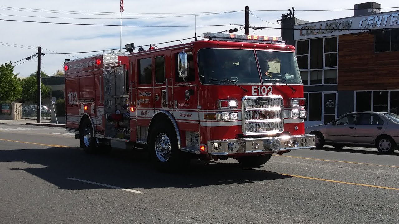 LAFD NEW Engine 102 Responding - YouTube
