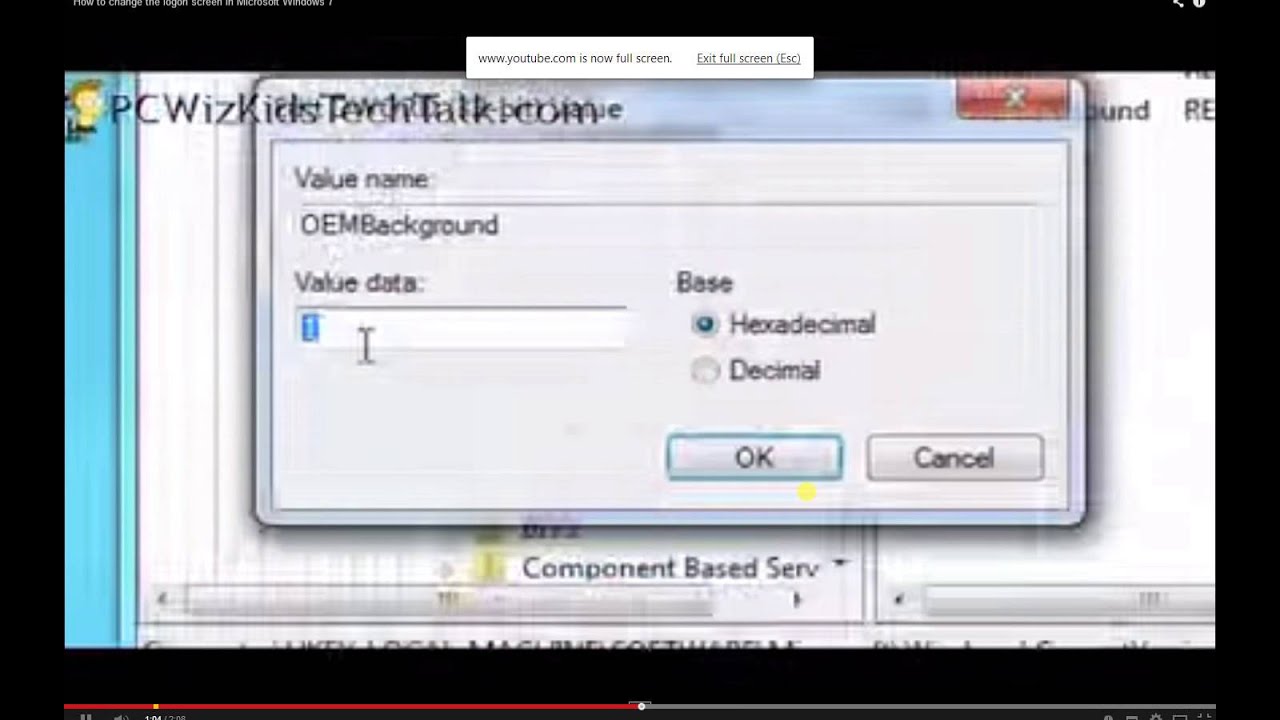 how to change startup background - YouTube
