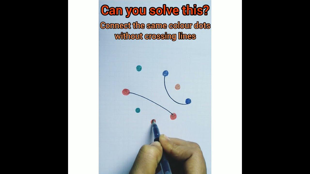 Can You Solve This Connect The Same Colour Dots Without Crossing Lines can-you-solve-this-connect-the-same-colour-dots-without-crossing-lines