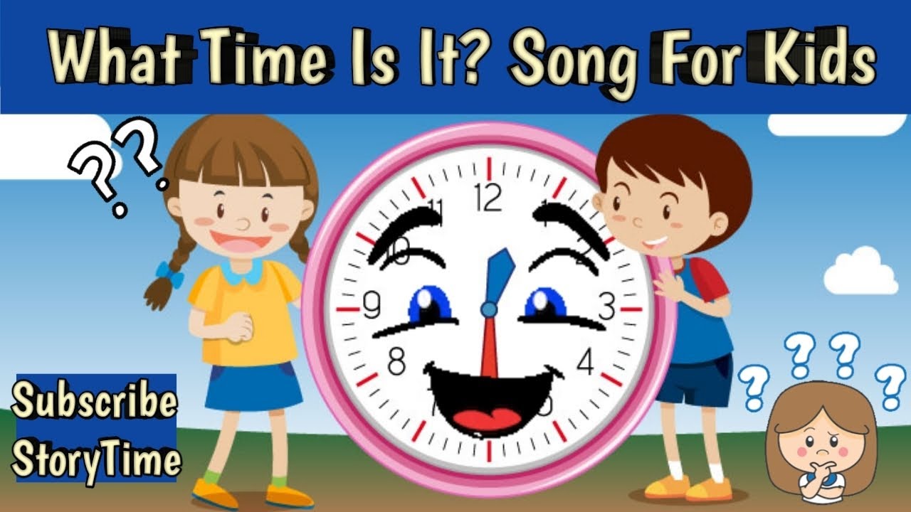 What Time⌚Is It?Kids🧒Song🎶|Telling Time|Learn English Through Kids ...
