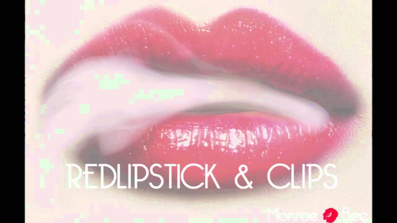 Red Lipstick & Clips - Monroe & Bee - YouTube