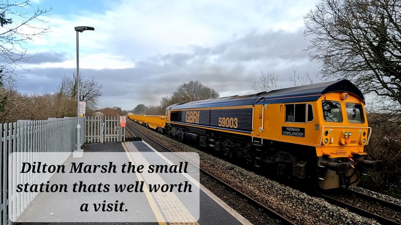 New Year's Day at Wiltshires Smallest Station Dilton Marsh (Halt) # ...