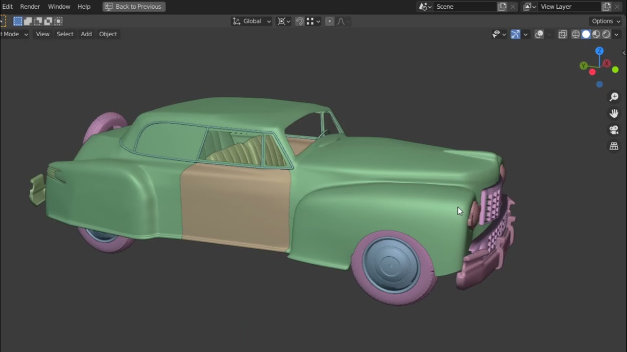 WIP: Car Modeled for 3D printing - YouTube