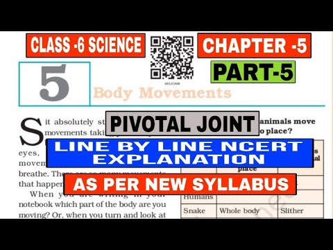 CLASS 6 SCIENCE CHAPTER BODY MOVEMENTS - PIVOTAL JOINTS AS PER NEW ...
