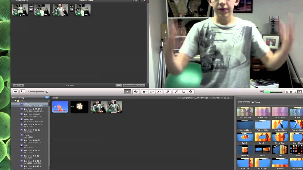 How to make things disappear in imovie - YouTube
