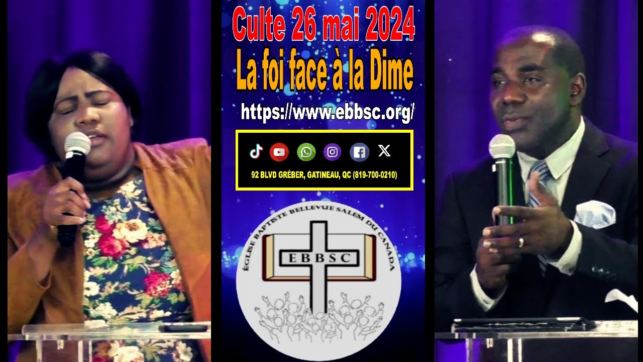 Culte 26 mai 2024 | La foi dace à la Dime #eglise #haiti - YouTube