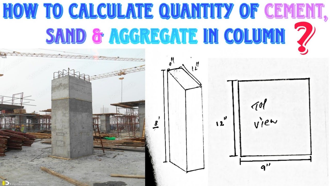 How to Calculate Quantity of Cement, Sand & aggregate In Column ...