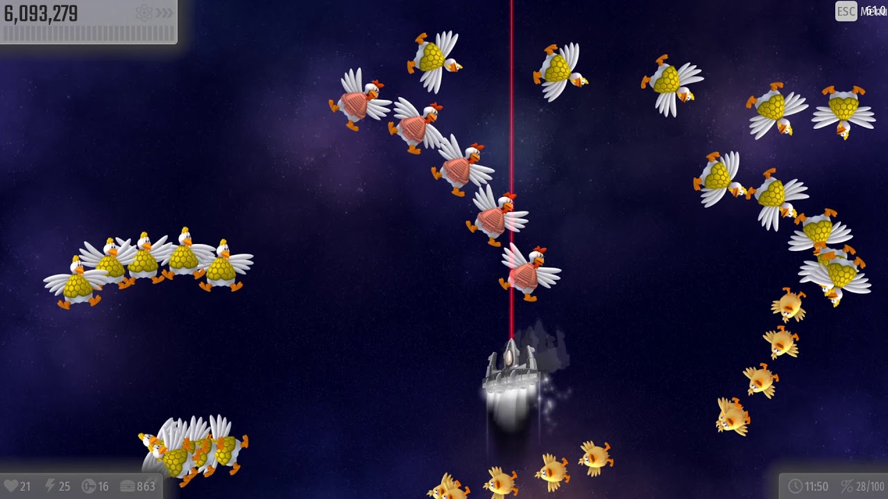 [EARLY ACCESS] Chicken Invaders Universe weekly challenge with laser ...