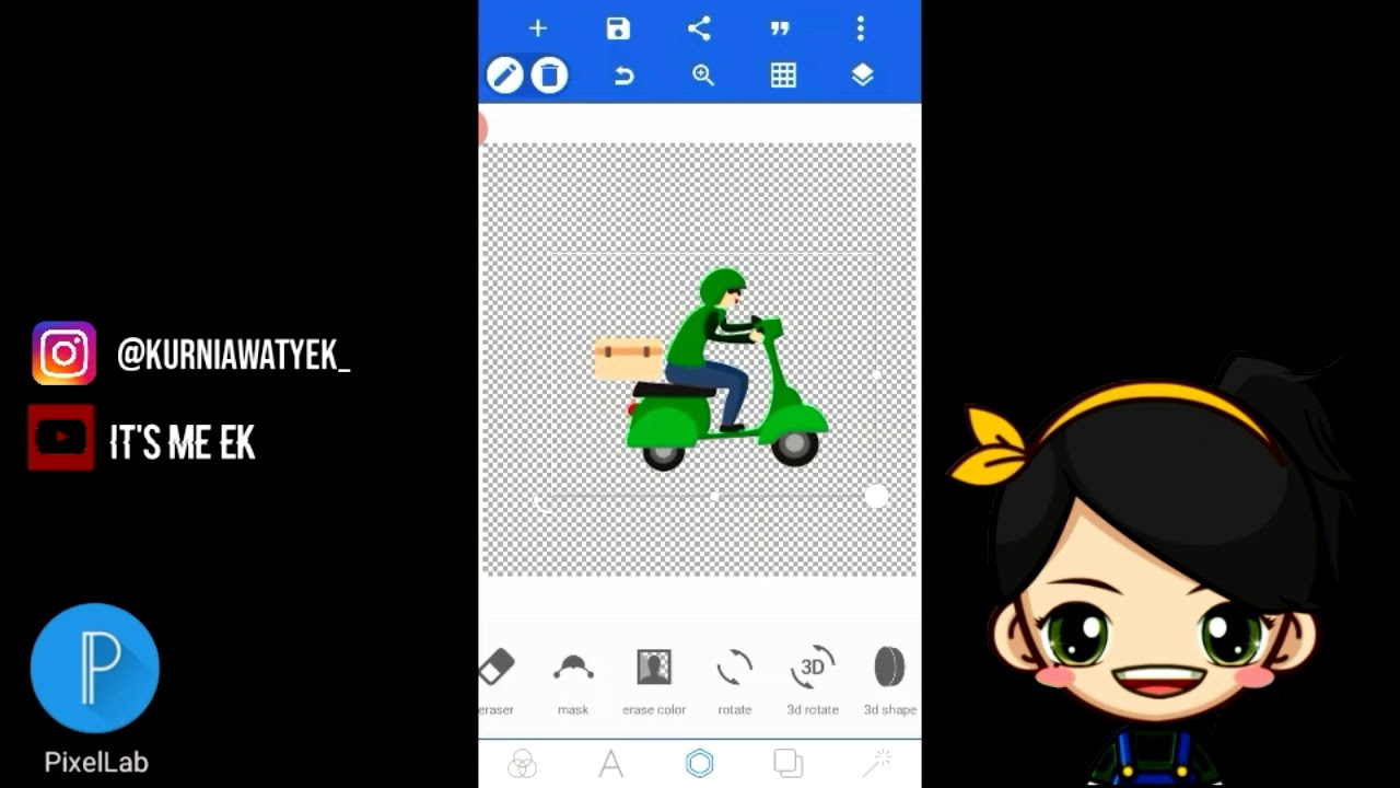 CARA MEMBUAT ANIMASI BERGERAK HANYA DENGAN HP ANDROIT ||TUTORIAL KINE ...