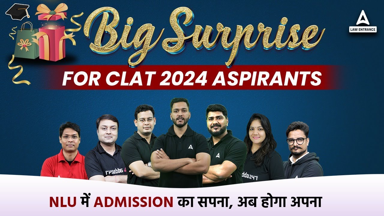 Big Surprise for CLAT 2024 Aspirants ! Get Ready to fulfill your dream ...