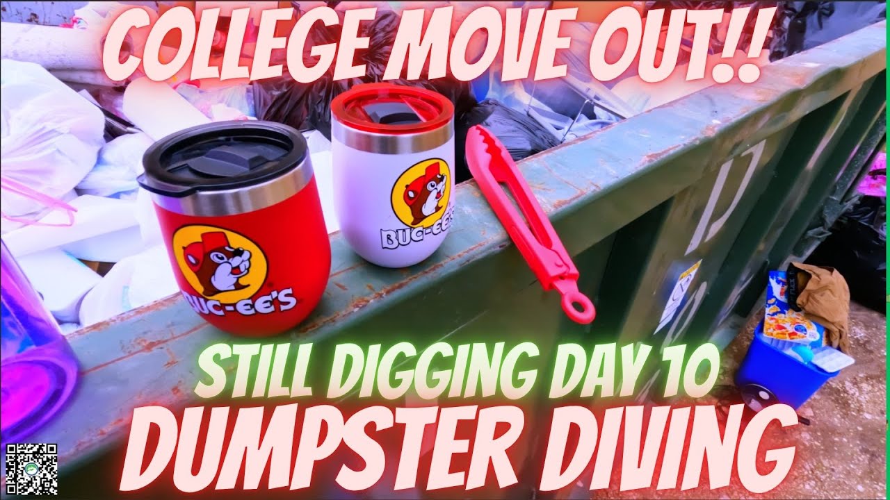 Dorm Dumpster College Move out Marathon Day 10 still going strong ...