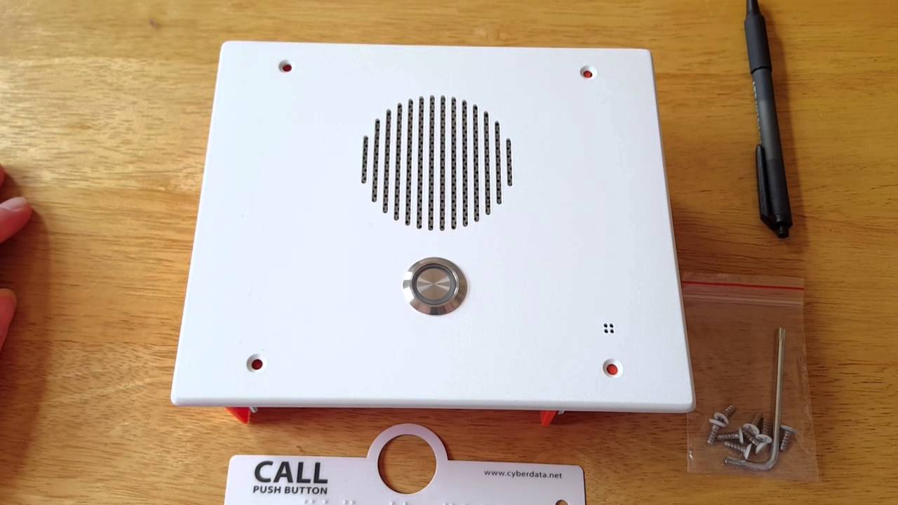 Indoor voip and sip ip intercom door phone - YouTube