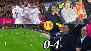 Madness!! Barcelona crazy bench reaction to Real Madrid 4-0 goals in El ...