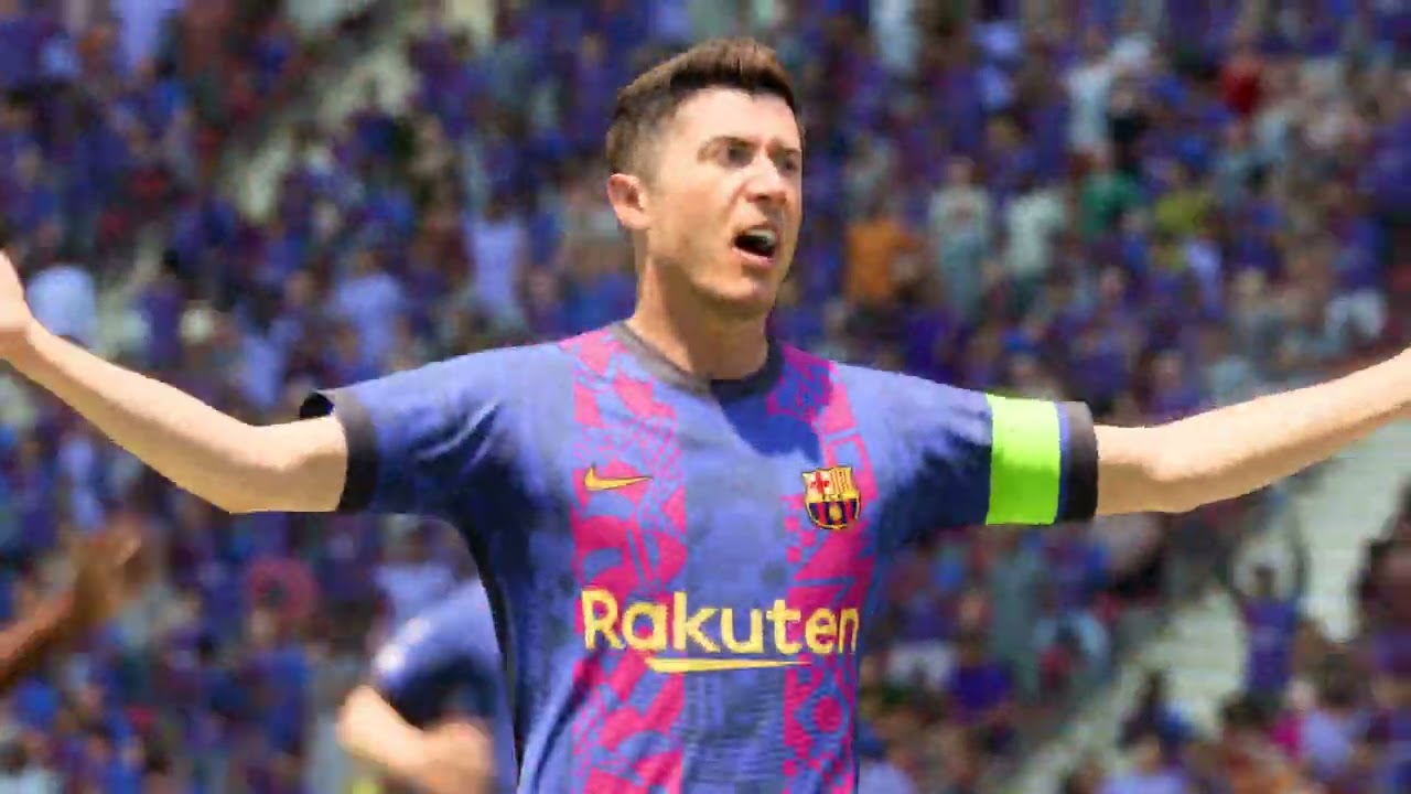 FIFA 22 Robert Lewandowski i Fc Barcelona VS Paris Saint Germain PSG ...