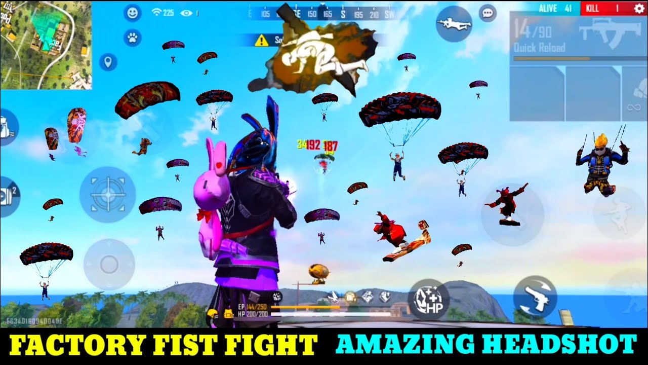 free fire factory beaston dangerous fist fight - ff fist fight in ...