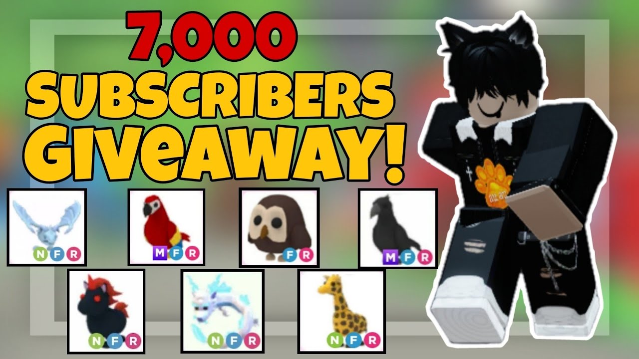 7,000 SUBSCRIBERS GIVEAWAY! | Adopt Me! | Roblox | Autencio Siblings ...