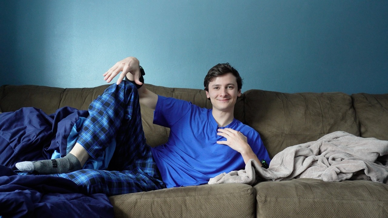 ASMR Body Tapping in MY Pajamas 🛋️ Fabric Scratching in MY Living Room ...