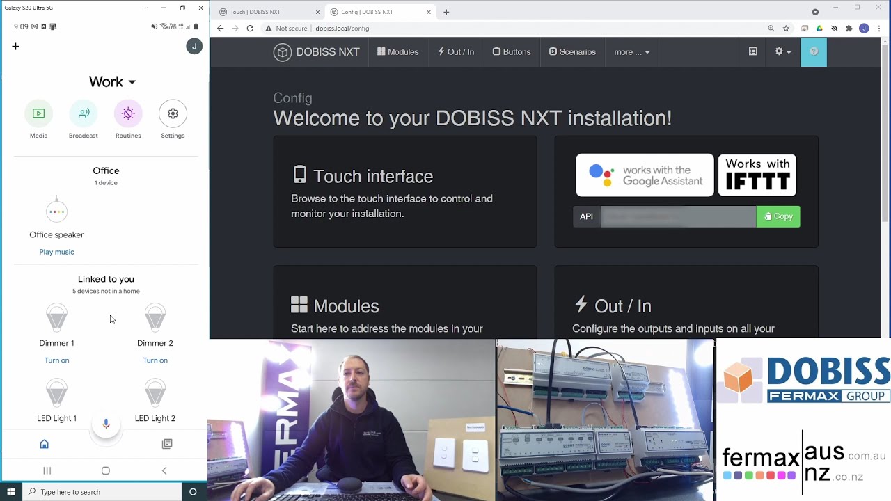 How To Integrate Your DOBISS Smart Home System with Google Home - YouTube