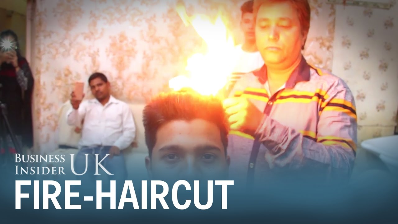 An Indian barber is using fire to cut people's hair – and nobody's ...