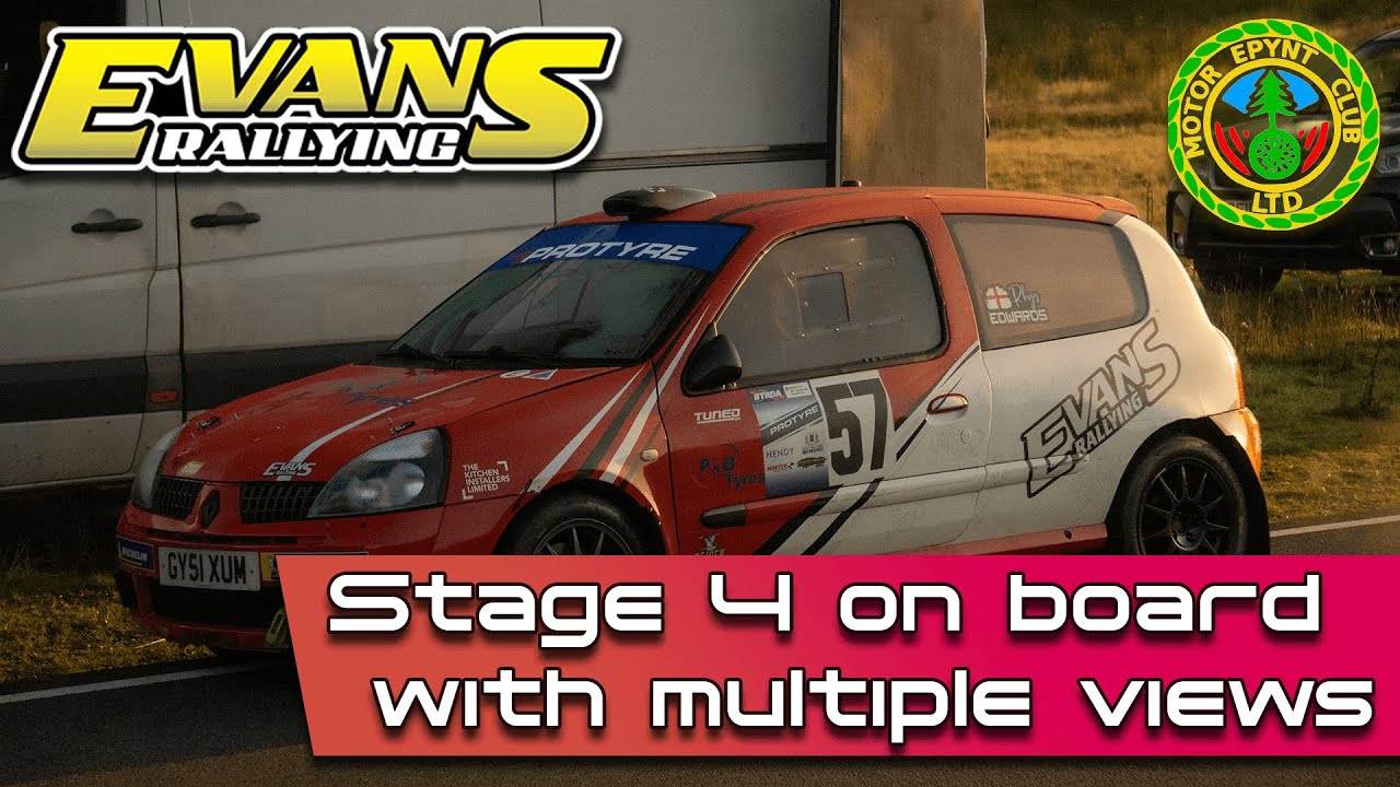 Mewla Rally 2021 - Evans Rallying - Clio F2000 - Multiple View of Stage 4! - YouTube