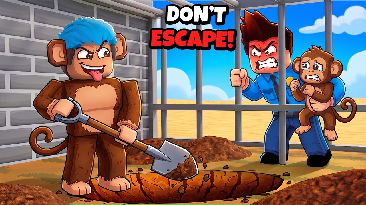 NAG HUKAY AKO HABANG TULOG ANG BANTAY | ROBLOX | Dig to Escape Zoo ...