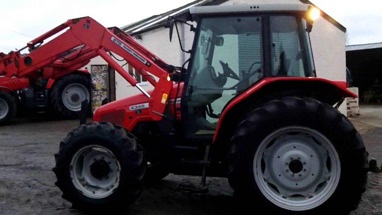 Massey Ferguson 4345 24/24 c/w MF 875 loader - YouTube