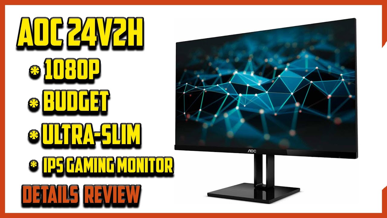AOC 24V2H Review: Budget 1080p IPS Ultra-Slim Monitor - YouTube